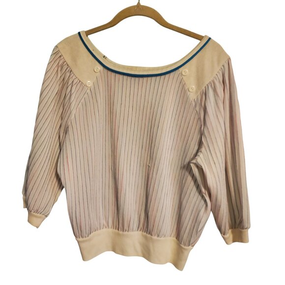 Vintage | Tops | Vintage Retro 6s 70s Miss Kalico Kawaii Blue Pink ...